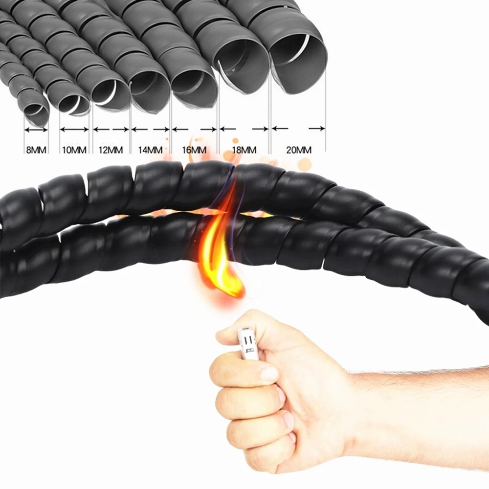 Spiral Wrap Sleeving Band Tube Cable Protector | Spiral Sheath Cable ...
