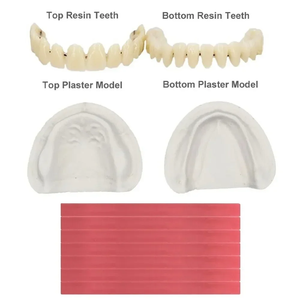 1Set Dentures Fake Teeth Braces Wax Strips DIY Kit Reusable Full ...