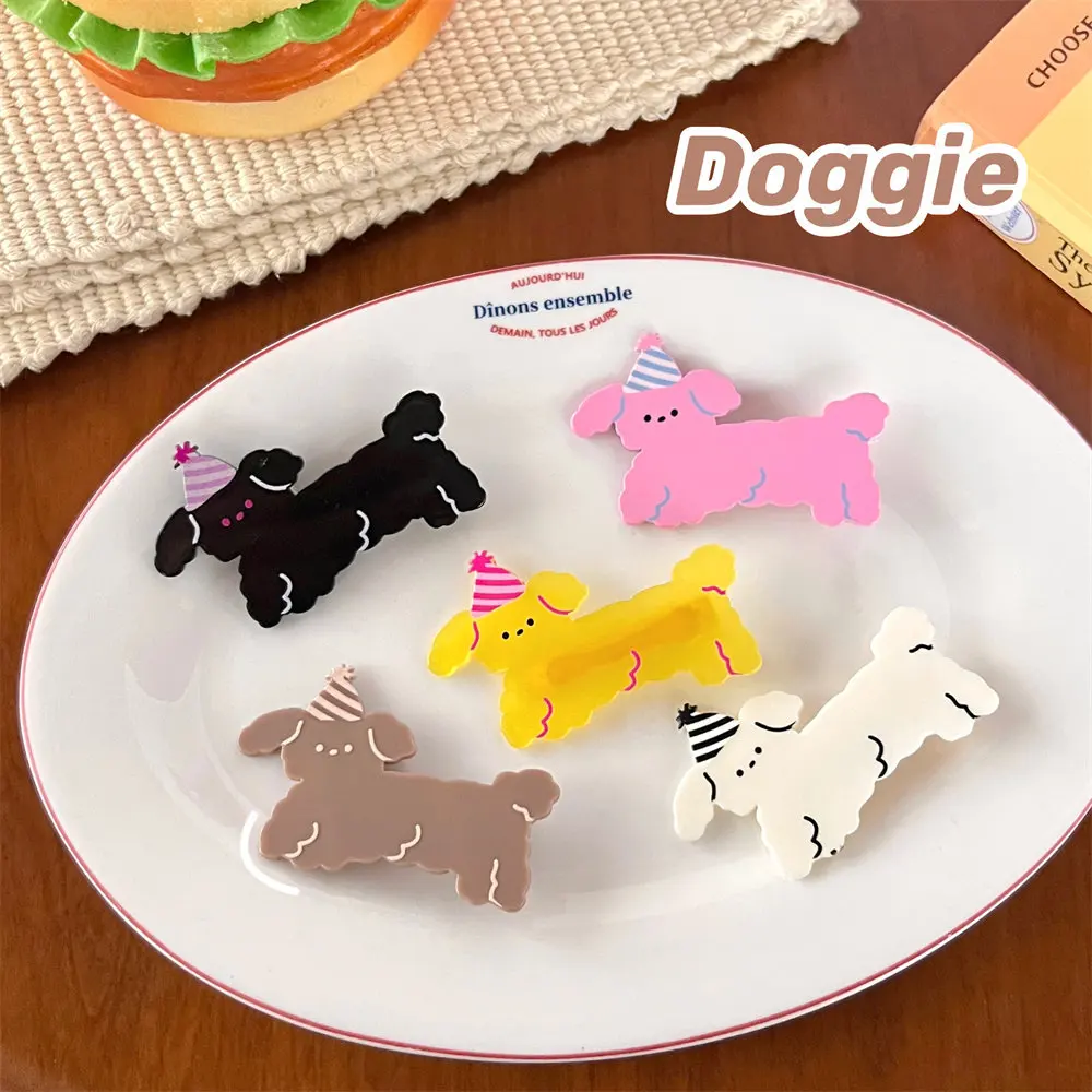 Cute-Japanese-Cartoon-Dog-Hair-Clip-Clipe-lateral-do-estudante-Simples ...