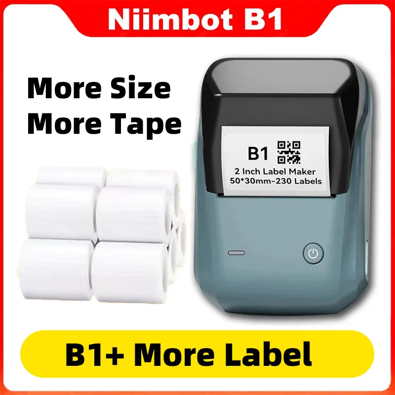 Niimbot-B1-Mini-Portable-Thermal-Printer-Self-Adhesive-Sticker-Label-Maker-Pocket-Printer ...