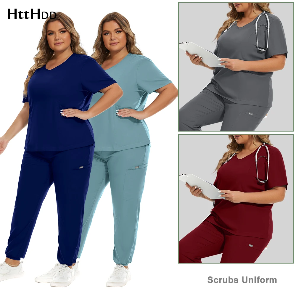 Women's Medical Uniform Set Nursing SPA Nursing Beauty Salon Beautician ...