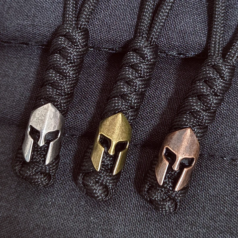 Spartan-Warrior-Lanyard-Keychain-Accessories-Woven-Survival-Paracord ...