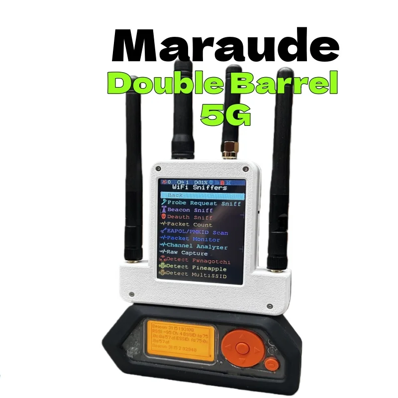 ESP32 Marauder - Double Barrel 5G/ESP32-C5,Marauder, working with ...