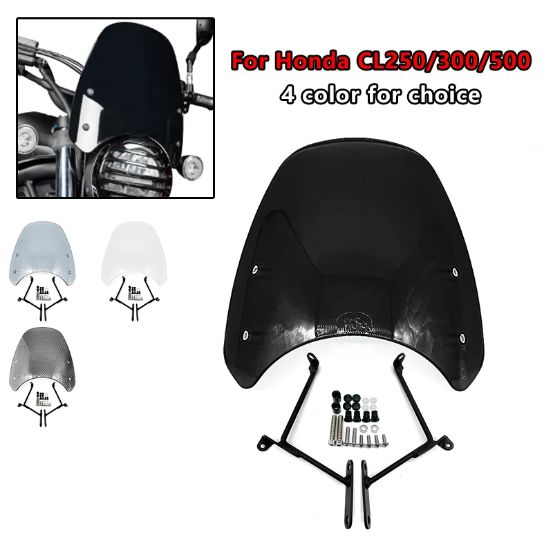 For-Honda-CL-250-300-CL250-CL300-CL500-2023-Motorcycle-Windscreen ...