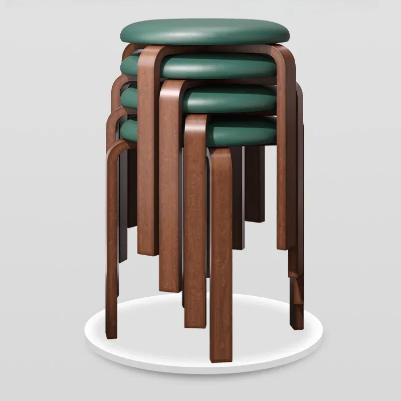 Round-Wooden-Stool-Living-Room-Dining-Chair-Height-Furniture-Small ...