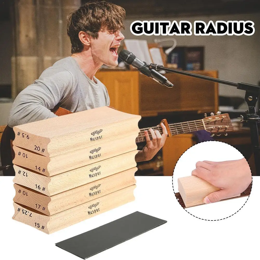 Wooden-Guitar-Radius-Sanding-Block-Sanding-Frets-Leveling-Fingerboards ...