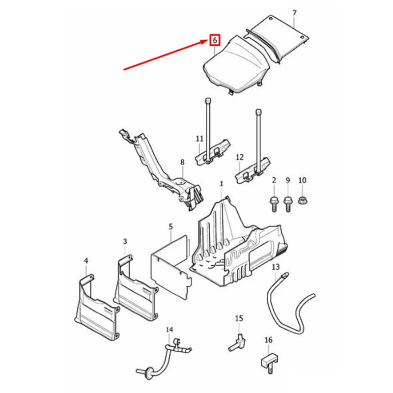 Car-Battery-Box-Front-Cover-31353766-For-Volvo-S60-S80-V60-V70-XC60 ...