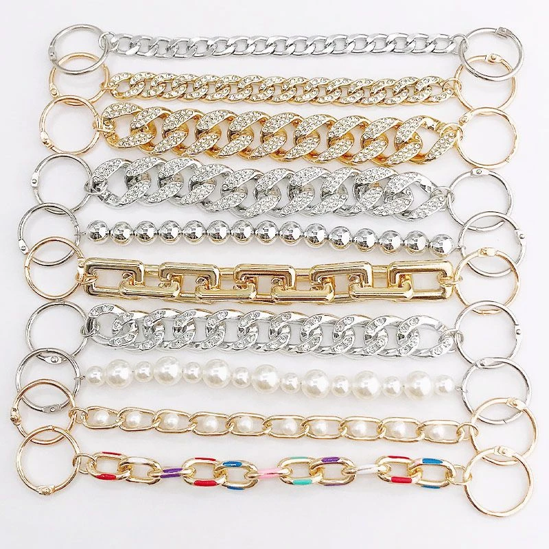 Single Sale Chain Croc Shoes Charms Gold Rose Diamond-mounted ...