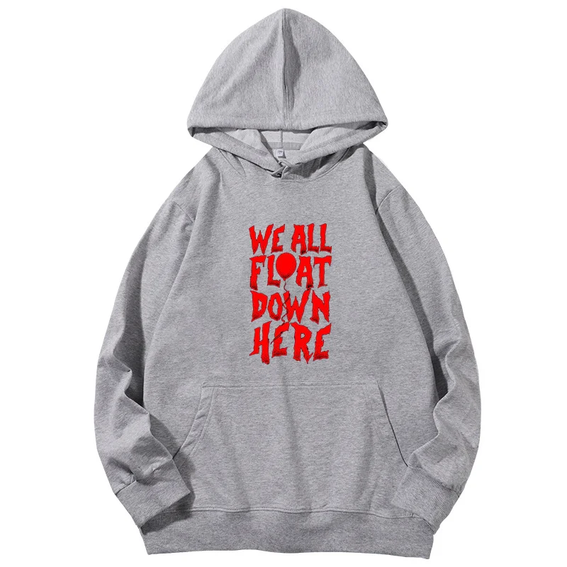 All-Float-Down-Here-Slogan-Penny-wise-fashion-graphic-Hooded ...