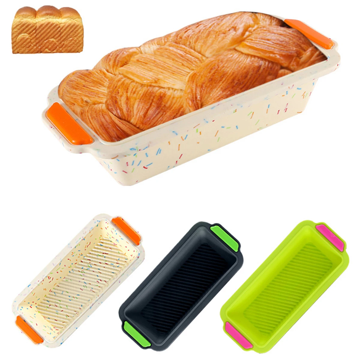 Bread Pan Mold Toast Bread Mold Silicone Cake Tray Cake Baking Pans ...