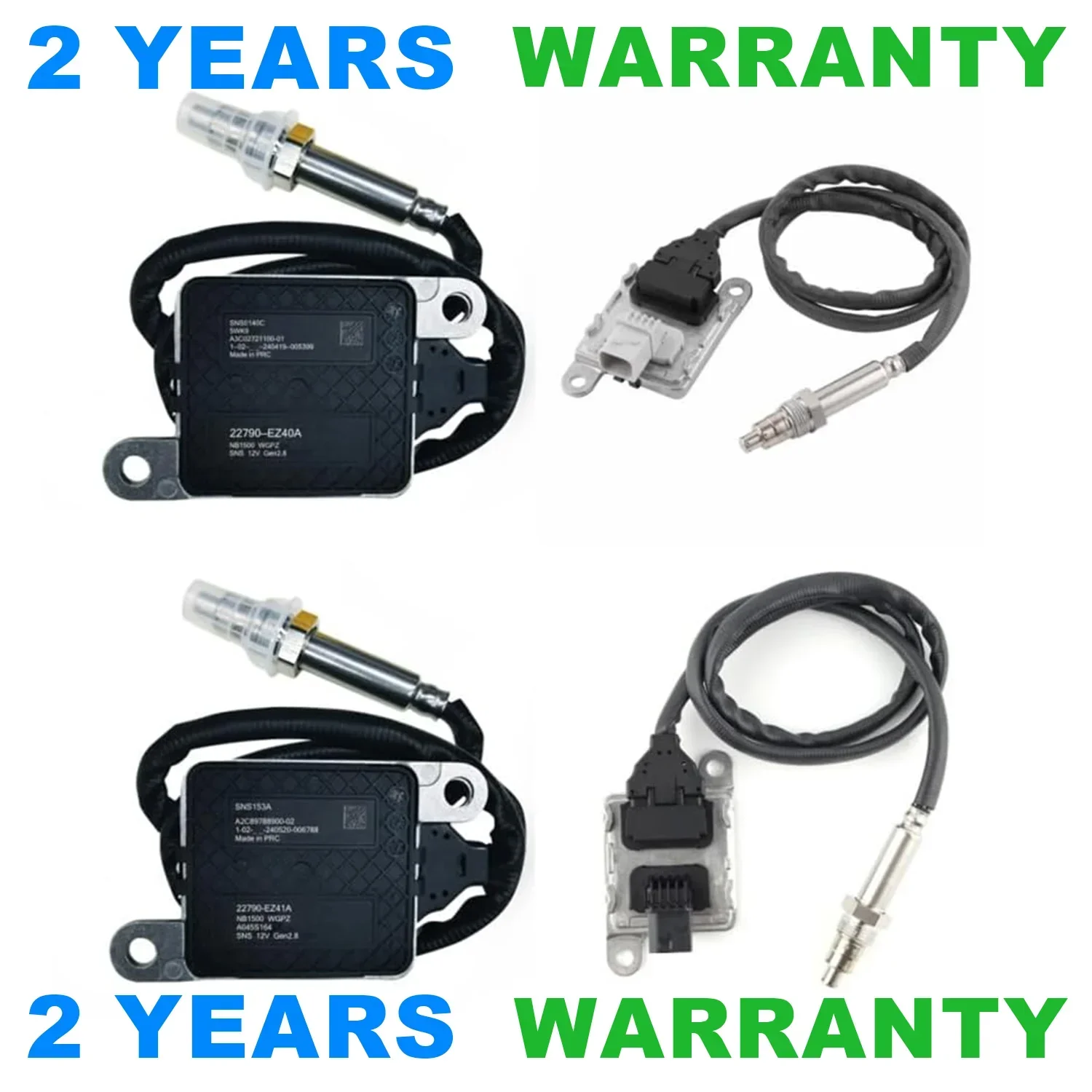22790EZ40A-22790EZ41-2PCS-Set-Front-Rear-Nitrogen-Oxide-Sensor-Nox ...