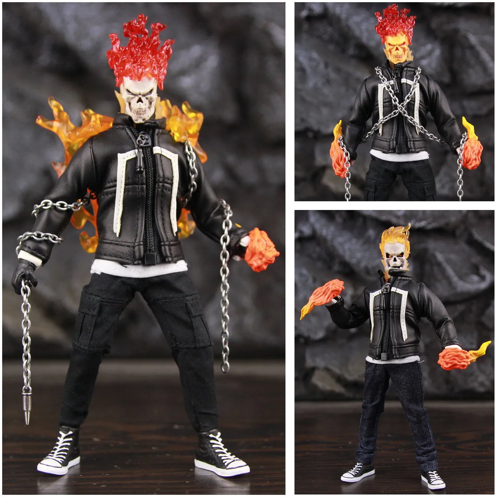 Marvel Ghost Rider Robbie Reyes Fur Coat 6" Action Figure SHIELD Series ...