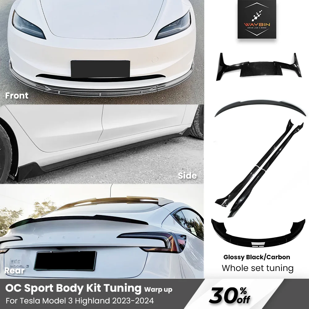 Model-3-Highland-Body-Kits-For-Tesla-Model-3-Refresh-2023-Front-Bumper ...