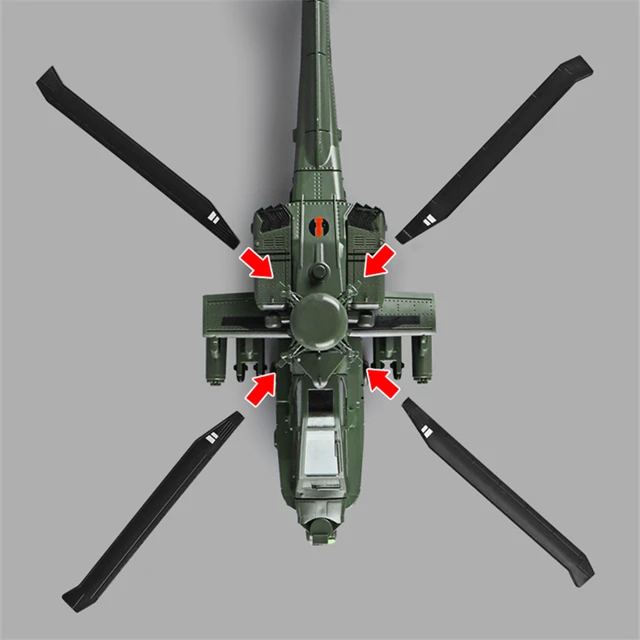 Apache Helicopter Top View