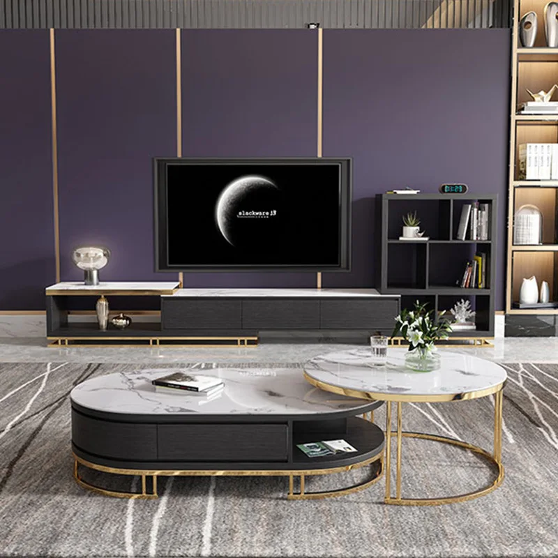 Living Room Center Table Legs Coffee Table Side Table Marble Top Luxury ...