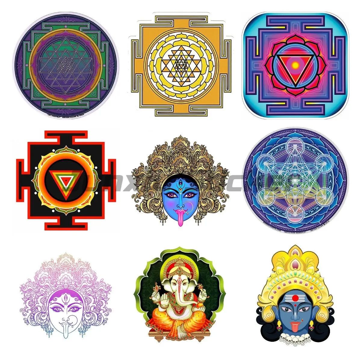 Goddess-Tara-Yantra-Amulet-Vinyl-Sticker-for-Car-Bumper-Window-Laptop ...
