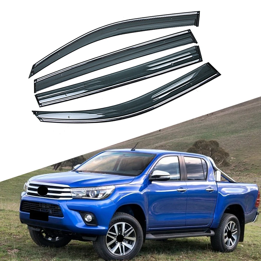 For Toyota Hilux 7th Generation 2004-2015 Car Window Sun Rain Shade ...