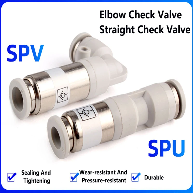 Pneumatic-One-way-Non-Return-Check-Valve-SMC-Type-Straight-Control ...