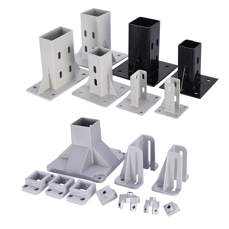 2020-3030-4040-Aluminum-Profile-Foot-Accessories-Square-Pipe-Fence-Base ...