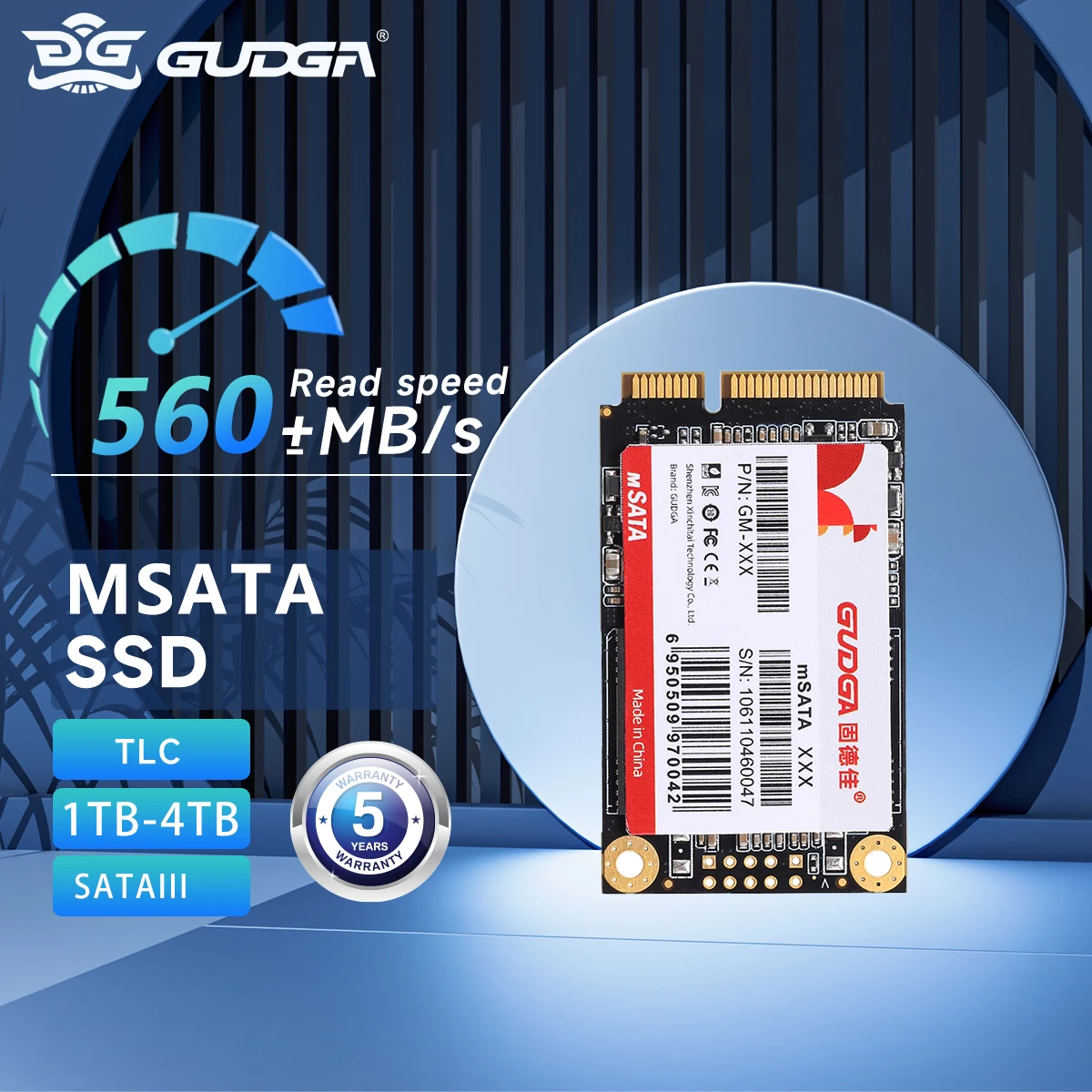 GUDGA-Msata-Drive-4TB-2TB-1TB-Mini-SSD-Internal-Solid-State-Drives-Hard ...