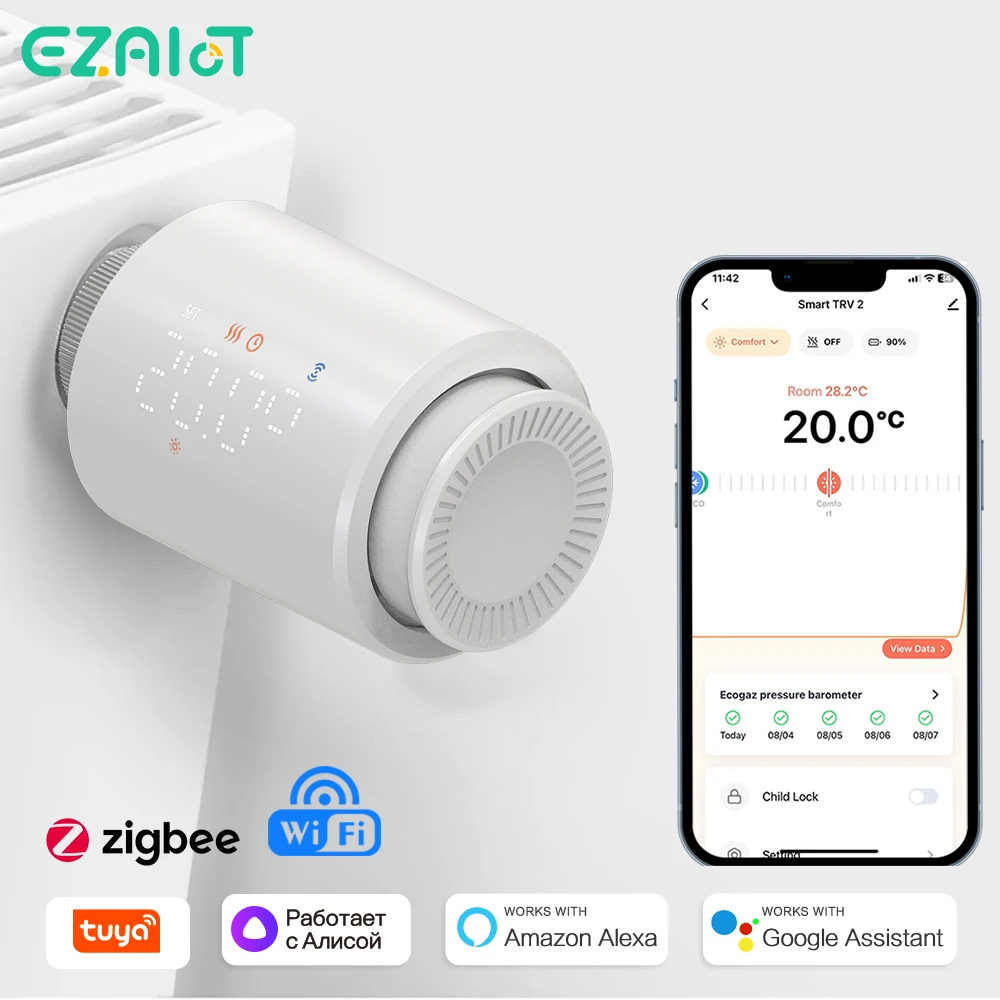 Smart-WiFi-ZigBee-TRV-Tuya-Radiator-Thermostatic-Valve-APP-Remote ...