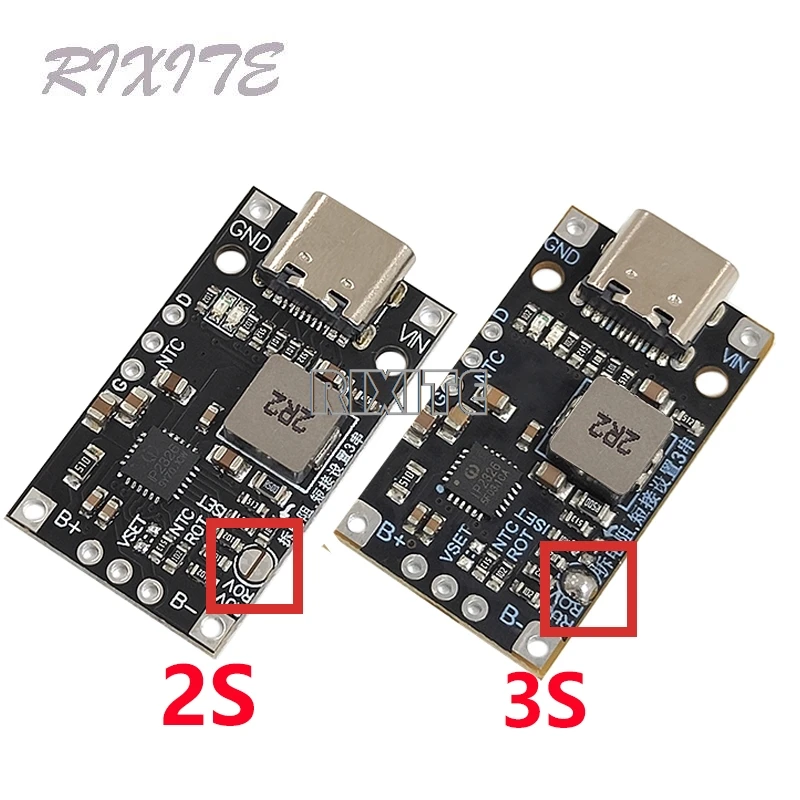 Lithium-Battery-Charging-Boost-Module-Type-C-USB-2-3S-BMS-15W-8-4V-12 ...