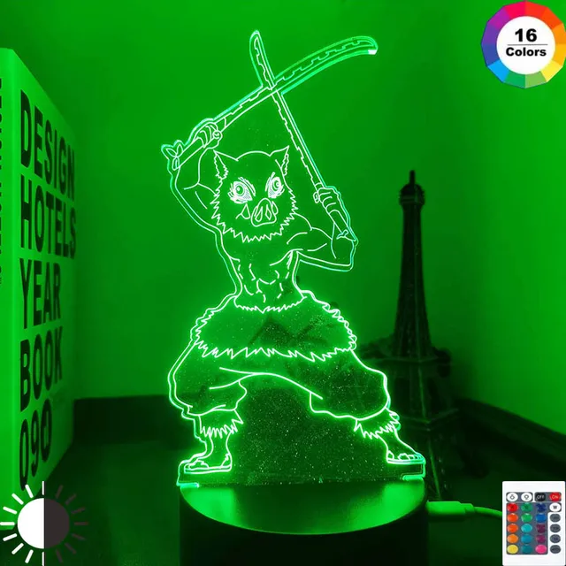 3D Led Night Light Anime Demon Slayer Kimetsu No Yaiba Hálószoba ...