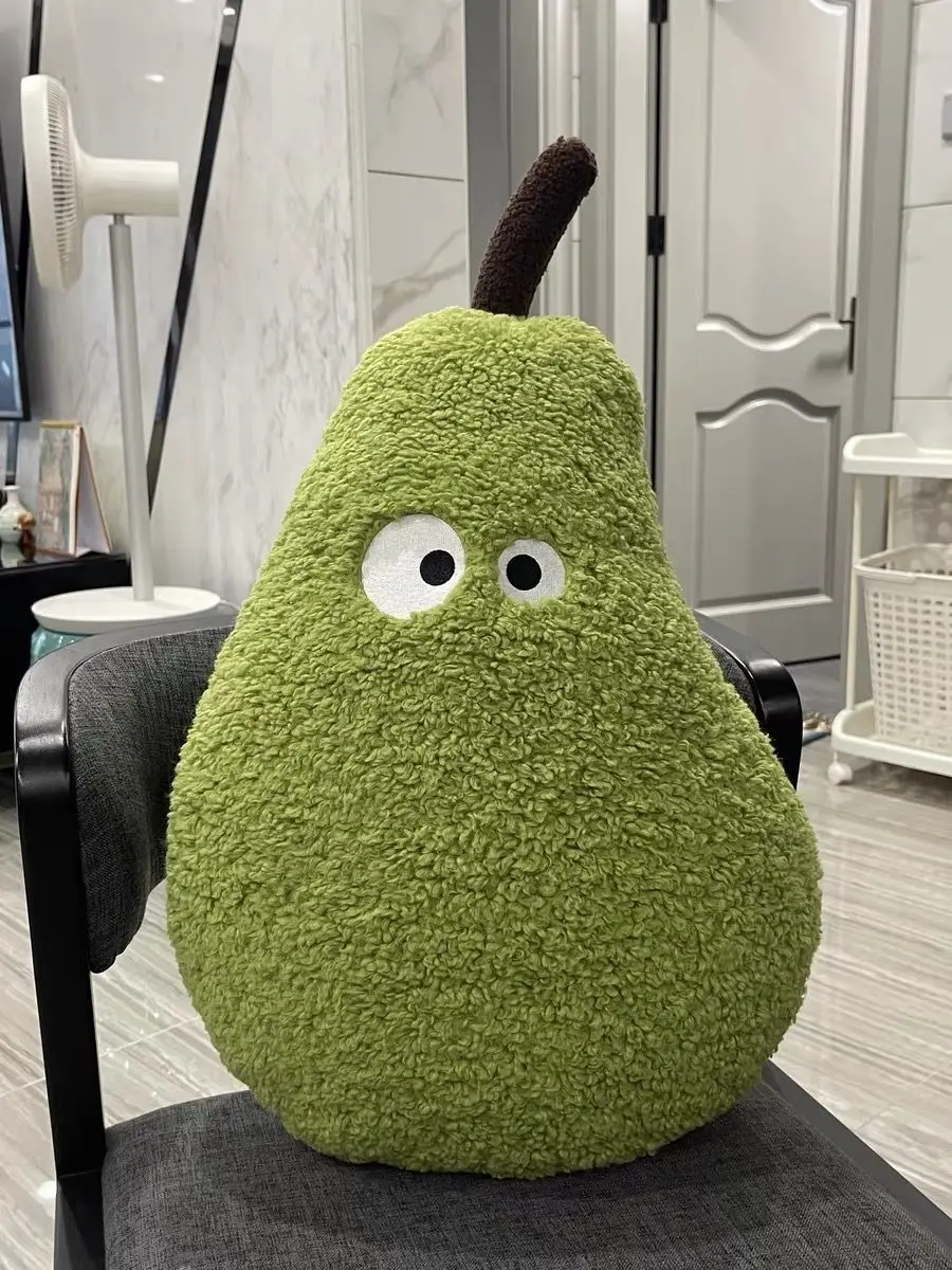 Pear Living Room Pillow Creative Duck Pear Sofa Pillow Cute Cushion Nap ...
