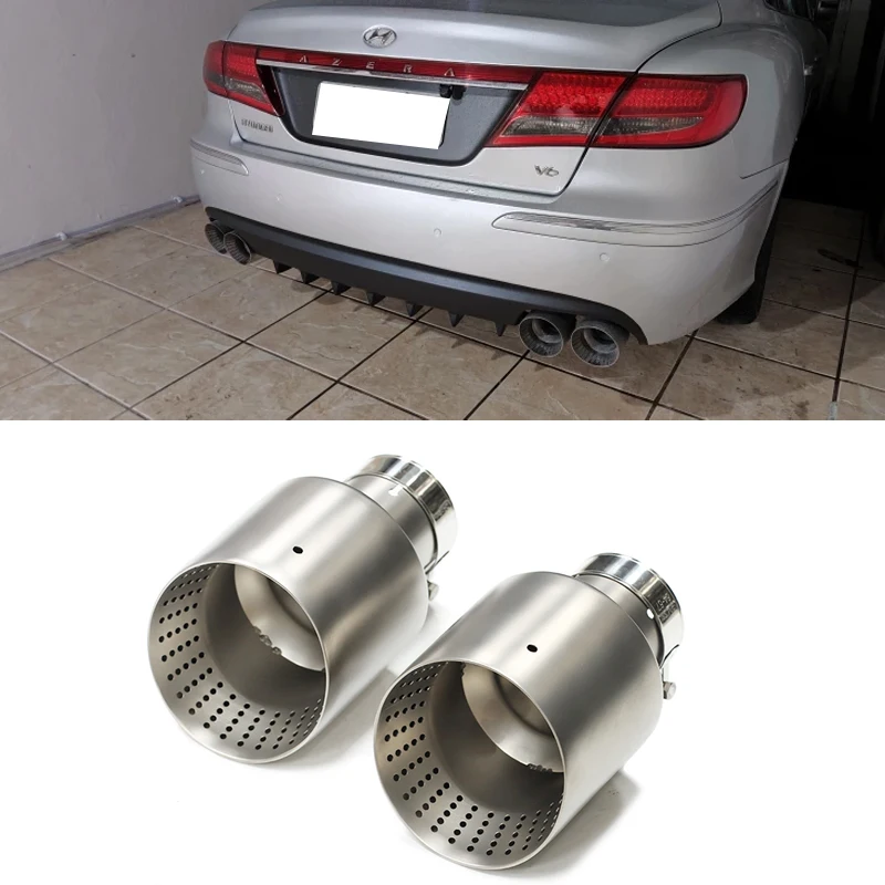 1-Pcs-Matte-Stainless-Steel-Car-Exhaust-Tip-System-Universal-Exhaust ...