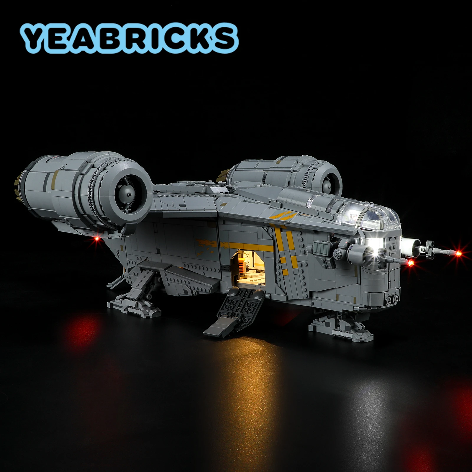 Yeabricks kit de luz led para 75331 razor crest blocos de construção ...