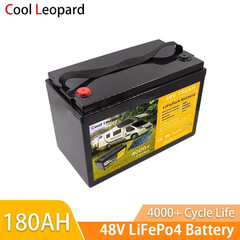 48V 180AH Lifepo4 Battery Pack Lithium Iron Phosphate Batteries Built ...