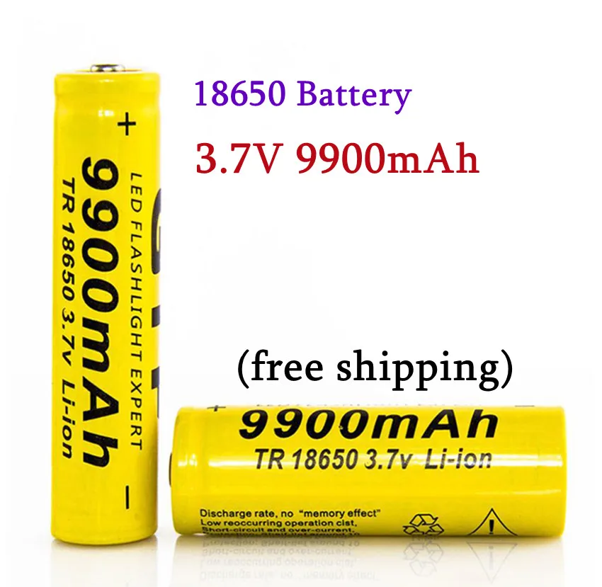 New-18650-battery-3-7V-9900mAh-rechargeable-Li-ion-battery-for-Led ...