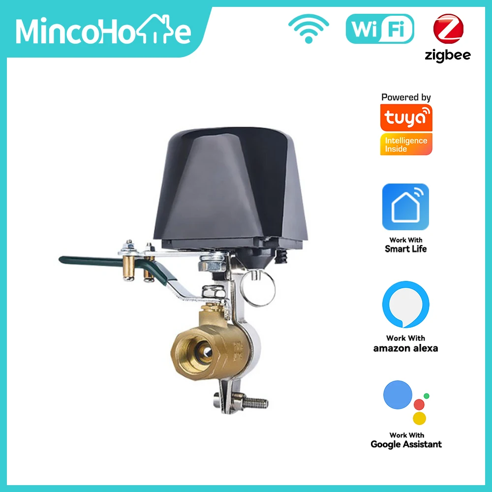 Tuya Smart Wifi Zigbee Water/Gas Valve Smart Faucet Controller Support ...