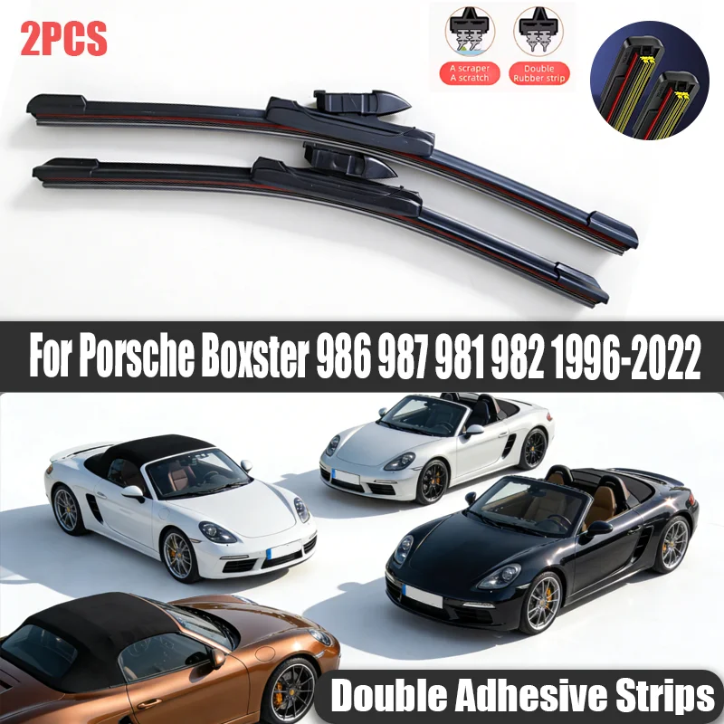 2pcs Front Windshield Wiper Blades Windscreen Wipers For Porsche ...