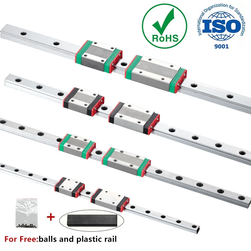 Mgn7 Mgn12 Mgn15 Mgn9 L 100 200 350 500 600 800mm Miniature Linear Rail Slide Bearing Linear ...