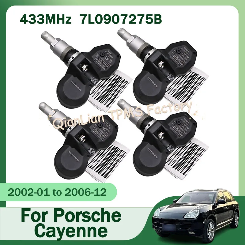 4 قطعة/الوحدة 7L 0907275 B مستشعر إطارات السيارة لبورشه كايين 2002-2006 ...