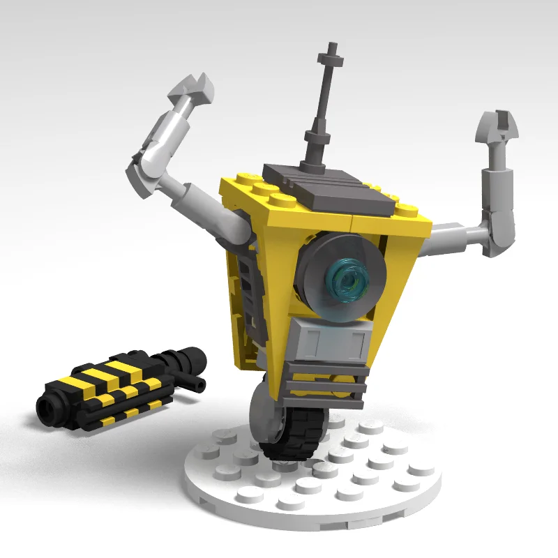 MOC-High-Tech-Claptrap-CL4P-TP-Housekeeper-Robot-Building-Blocks-Set ...