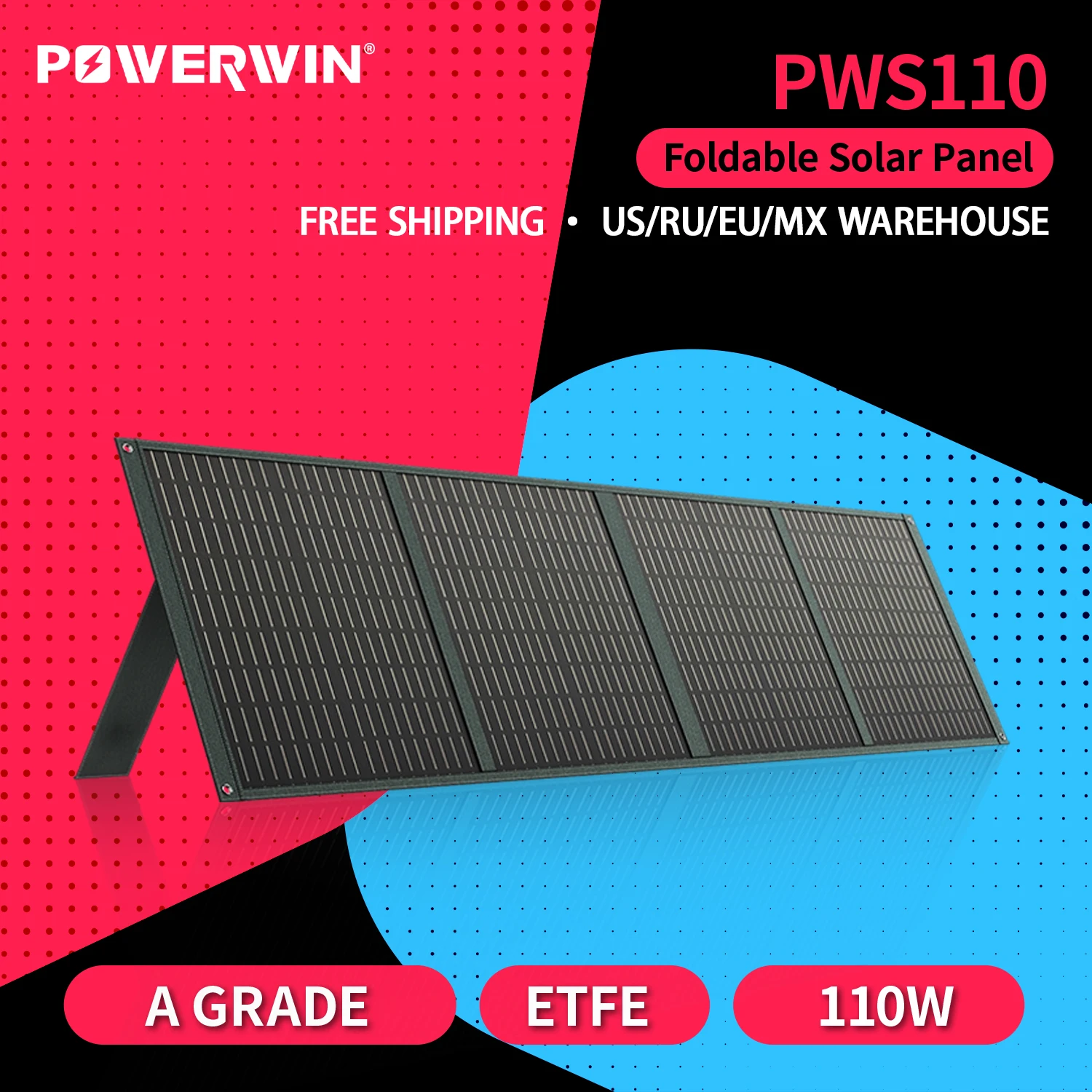 POWERWIN-PWS110-Foldable-Solar-Panel-Series-Parallel-24-Efficiency ...