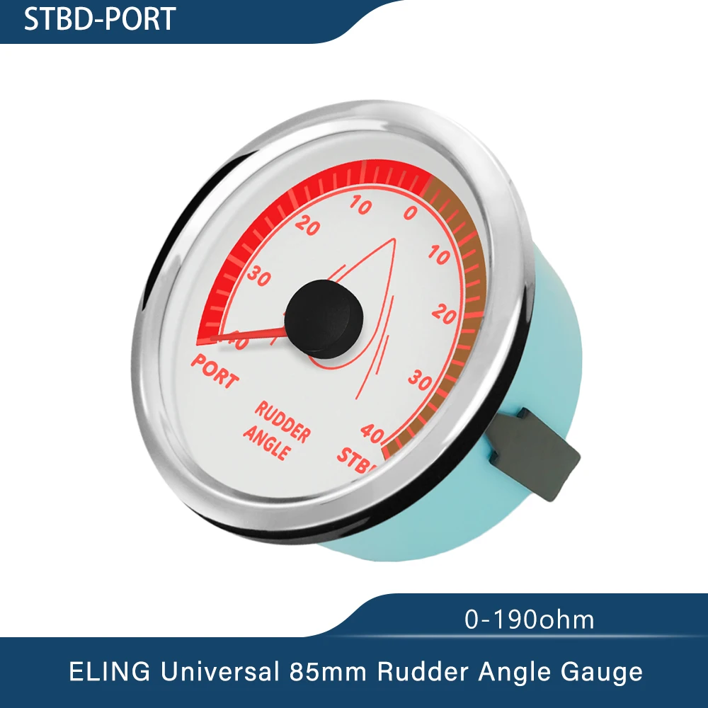 Waterproof 52mm 85mm Boat Yacht Rudder Angle Indicator Gauge Rudder 0 ...