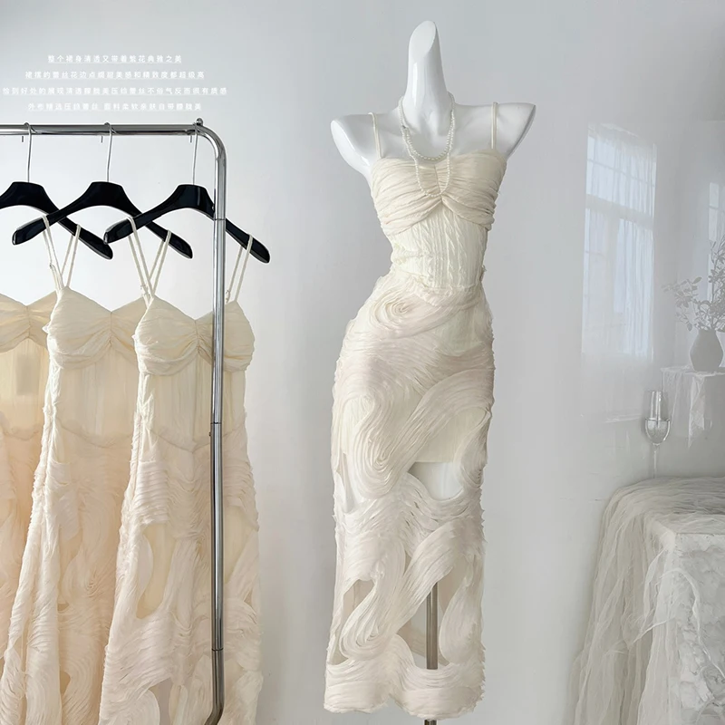 French-Style-Sexy-Suspender-Dresses-Elegant-Splicing-Design-Slim-Fit ...