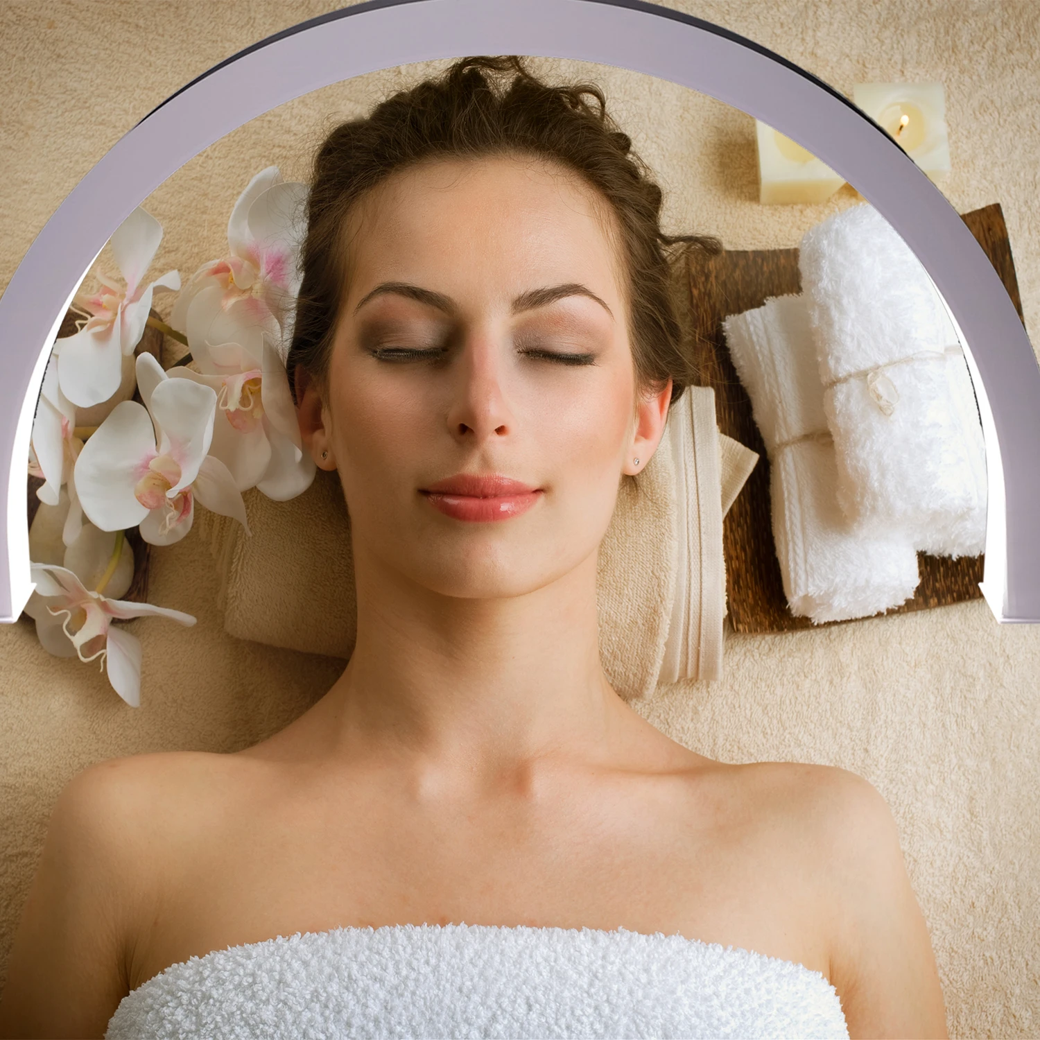 Fusitu Ft-y8ii 45w Fashion Led Moon Light Half Ring Light Lash Light ...