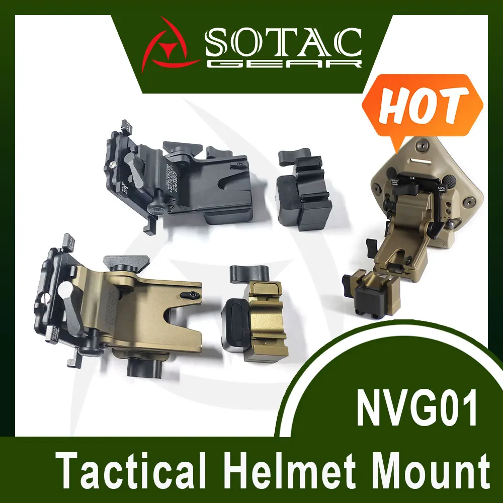 SOTAC-Night-Vision-Helmet-Holder-Goggles-Mount-NVG-Arms-Mount-Metal-for ...