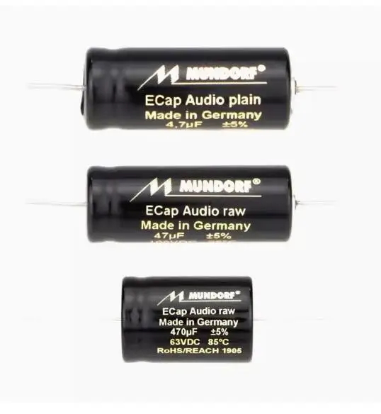 1bag/2pcs Mundorf Ecap AC Electrolytic Audio capacitor bipolar plain ...
