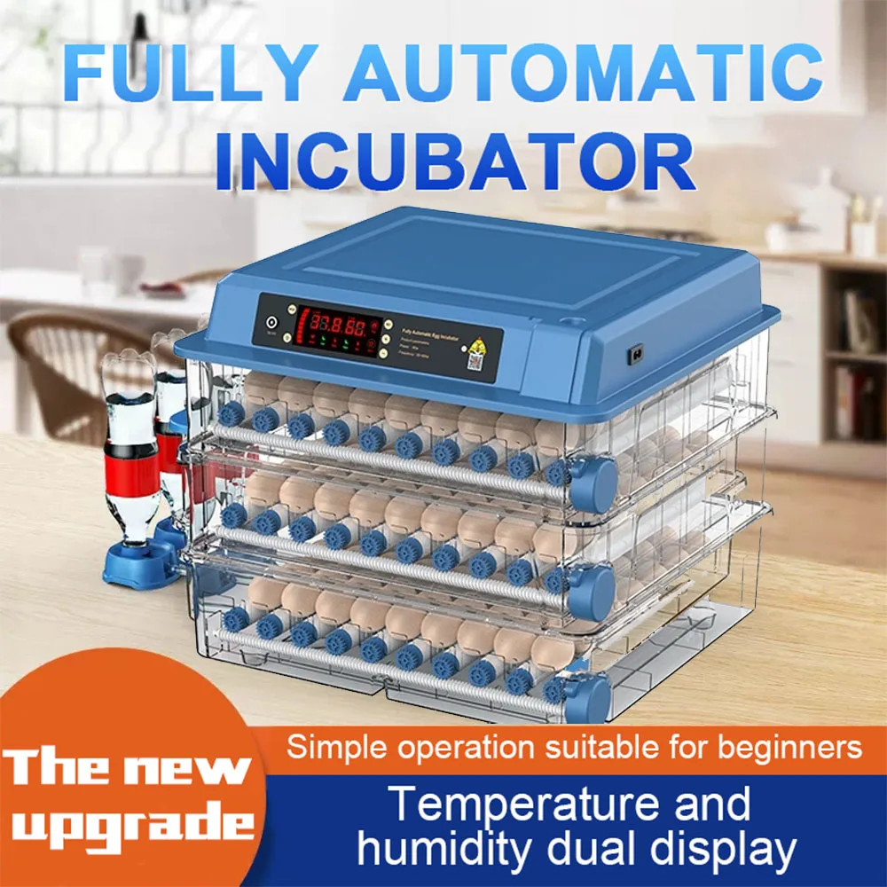 192-128-100-64-Eggs-Incubator-Fully-Automatic-Temperature-Control-Water ...
