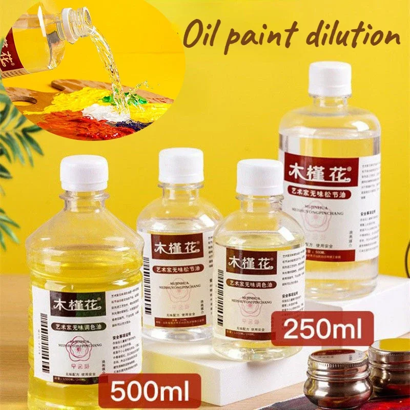 250ml-500ml-Oil-Painting-Turpentine-Art-Painting-Odorless-Color-Mixing ...
