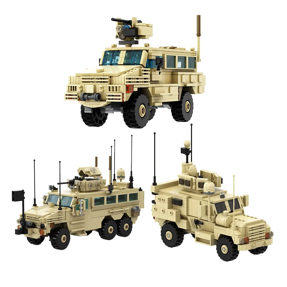 MOC-4x4-MRAP-Military-Hummer-Armored-Vehicle-Building-Block-Military ...
