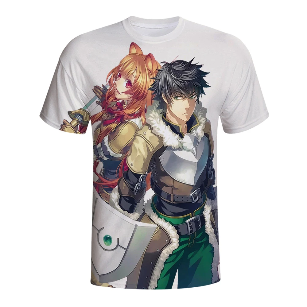 New-The-Rising-Of-The-Shield-Hero-T-Shirts-Anime-3D-Print-Streetwear ...