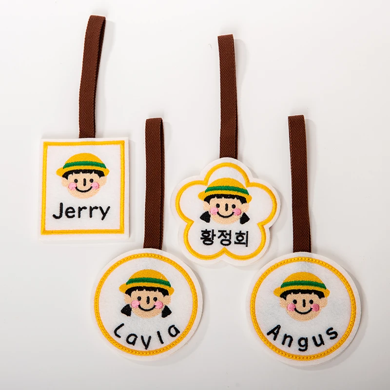 Customized-Cartoon-Felt-Embroidery-Name-Tag-Pendant-Baby-Personal-Name ...