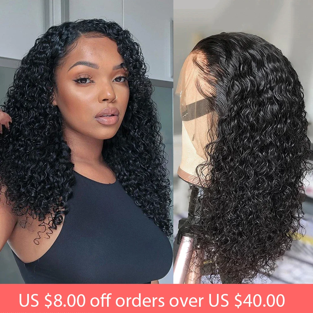 Curly-Bob-Perucas-de-Cabelo-Humano-Lace-Frontal-Peruca-180-Curto-Bob ...