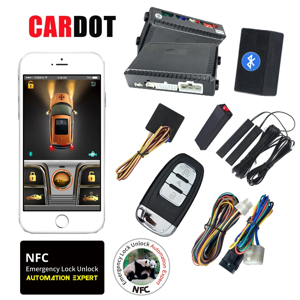 Cardot-NFC-Auto-Car-Keyless-Entry-Start-Universal-One-Start-e-Stop-Bot ...